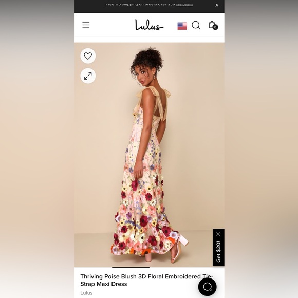 Lulus | Dresses | Lulus Floral Embroidered Dress | Poshmark